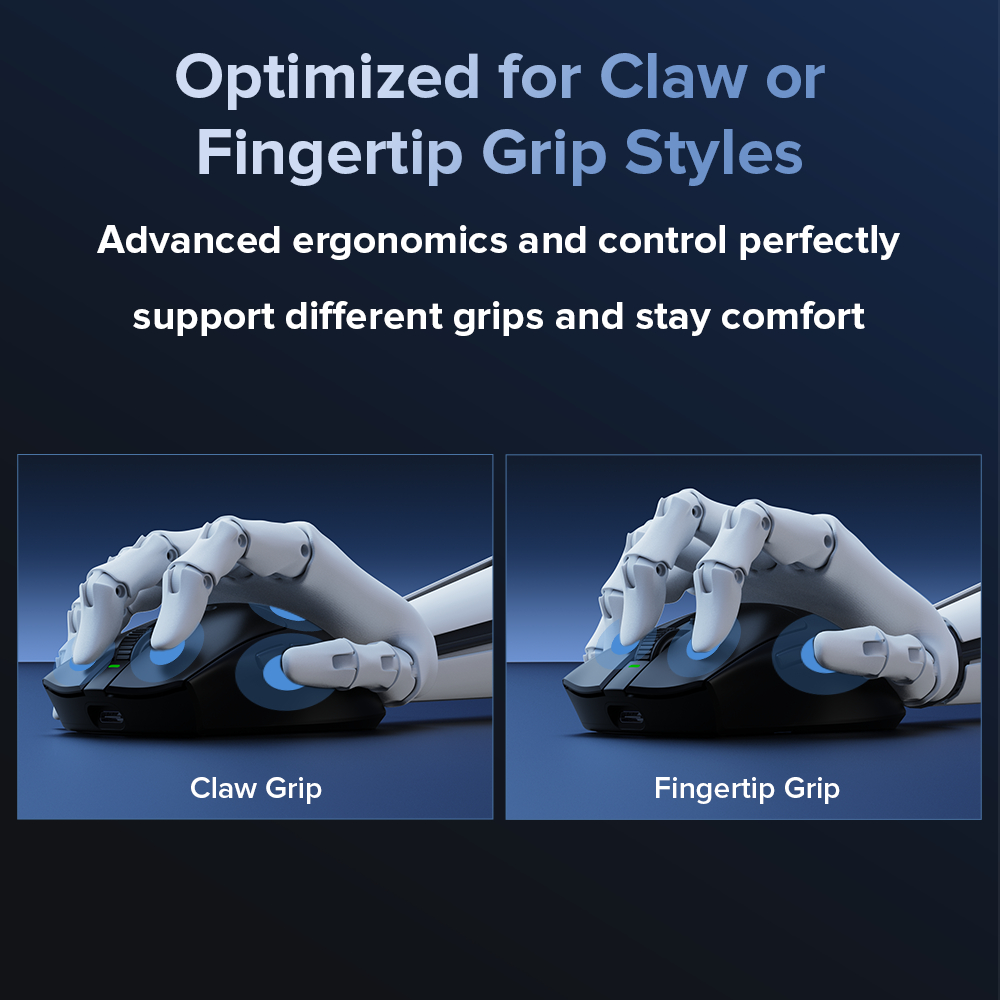 Chuột chơi game có dây và không dây có thể sạc lại Delux M600 Series ...