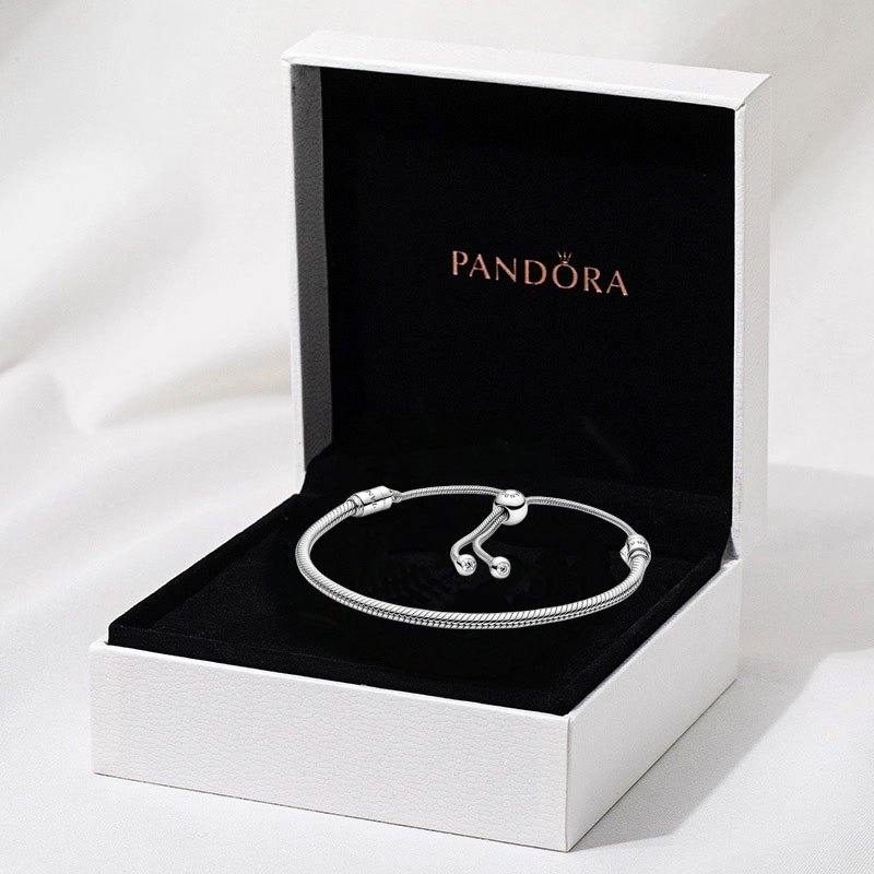 100% PANDORA S925 Bạc Trang Sức Vòng Tay Mặt Dây Chuyền Pandora Khoảnh Khắc Rắn Dây Chuyền Vòng ...