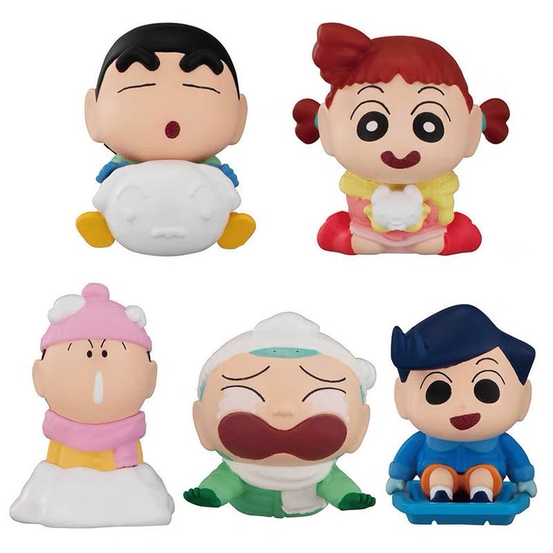 5 Cái / bộ 4cm Crayon Shin-chan Nohara Shinnosuke Kazama Toru Boochan Sato Masao Sakurada Nene ...
