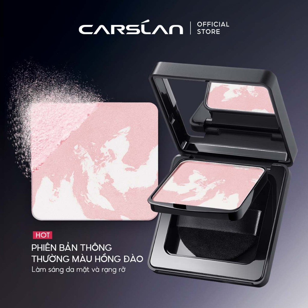 Phấn phủ trang điểm CARSLAN lâu trôi kiềm dầu 24 giờ 8g vỏ màu đen nam ...