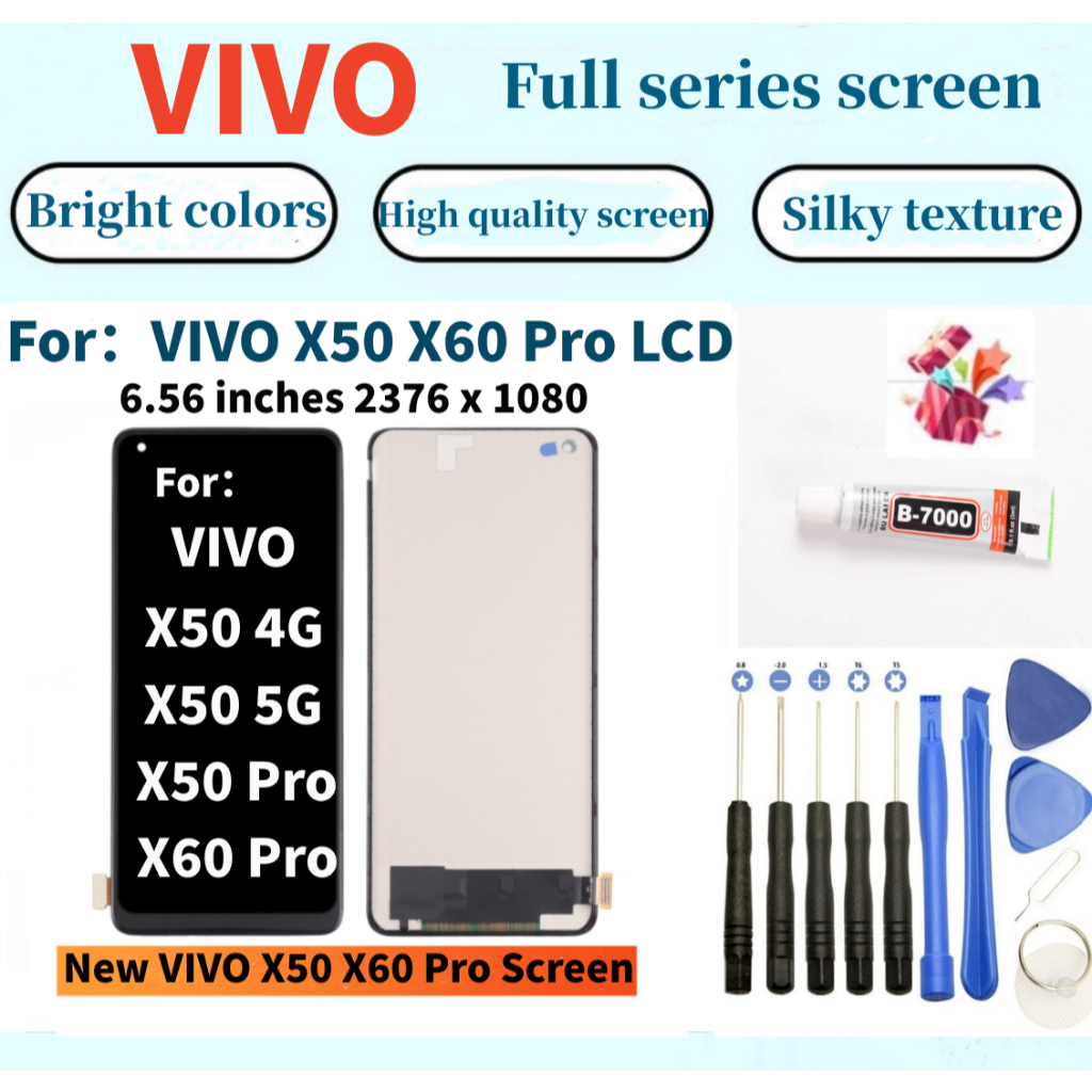 Màn hình vivo hoàn toàn mới Thích hợp cho X50 4G LCD X50 5G X50 Pro X60 ...