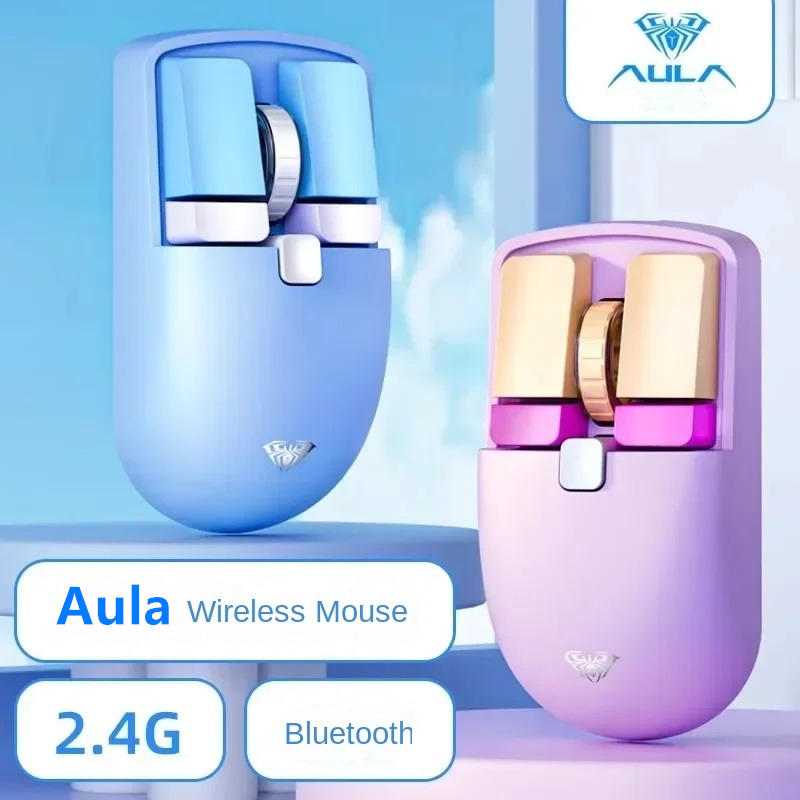Chuột không dây Mini AULA SC320 2.4G Bluetooth Chế độ kép có thể sạc ...