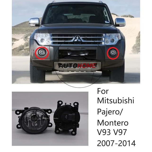 (1 Cặp) Cản Trước Sương Mù Đèn Sương Mù Đèn Thể Thao Cho Mitsubishi Pajero Montero V93 V97 2007 ...
