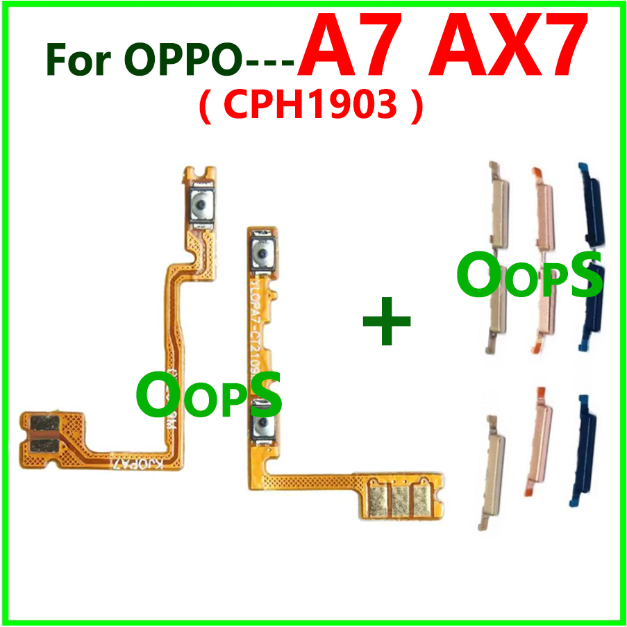 Tắt nguồn nút âm lượng Flex cho OPPO A7 AX7 CPH1901 CPH1903 CPH1905 Nút bên Cáp ruy băng ...