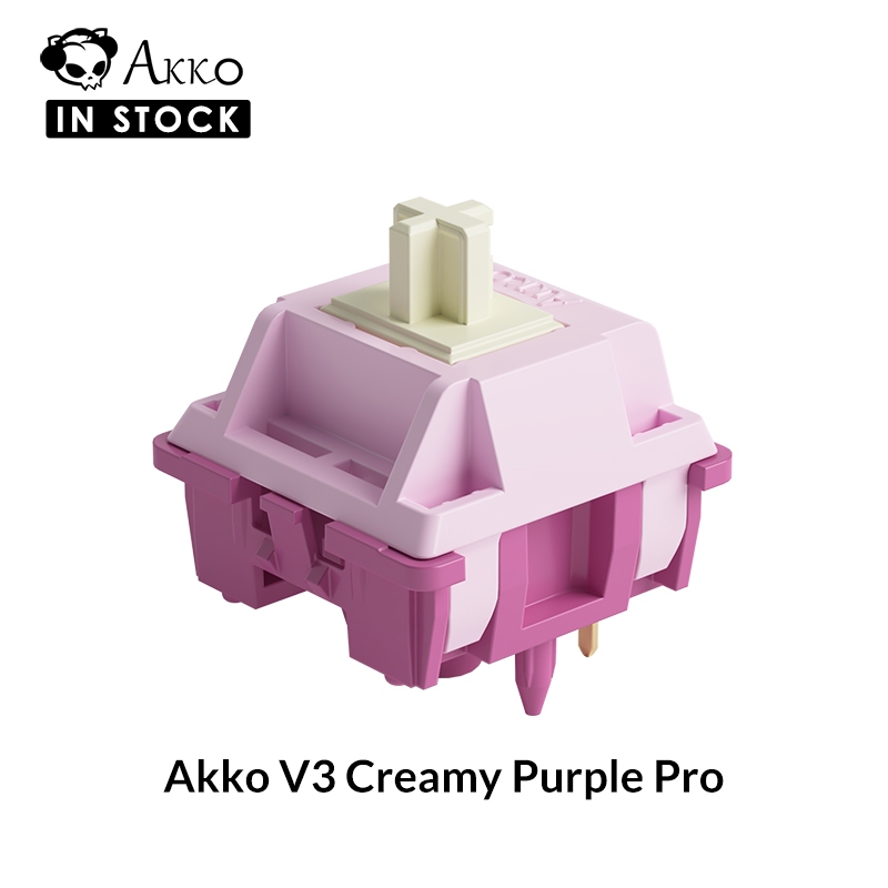 Akko 2 Pack-90 Chiếc V3 Kem Tím Pro Switch Với 5 Chân Cho Bàn Phím Cơ ...