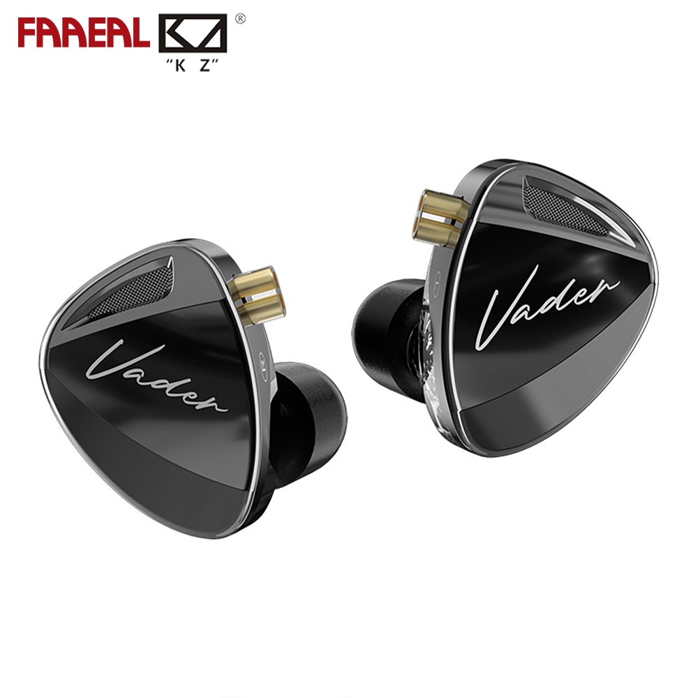 Faaeal KZ Vader Tai nghe có thể điều chỉnh ba điều khiển Màn hình trong tai động Âm thanh HiFi 4 ...