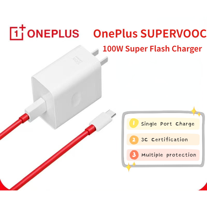 OnePlus SUPERVOOC 100W Bộ sạc siêu Flash cổng đơn cho One Plus 13T / 11 ...