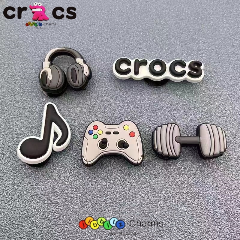 Jibbicz Cross Sticker Trò chơi âm nhạc Dòng sức khỏe DIY Phụ kiện giày ...