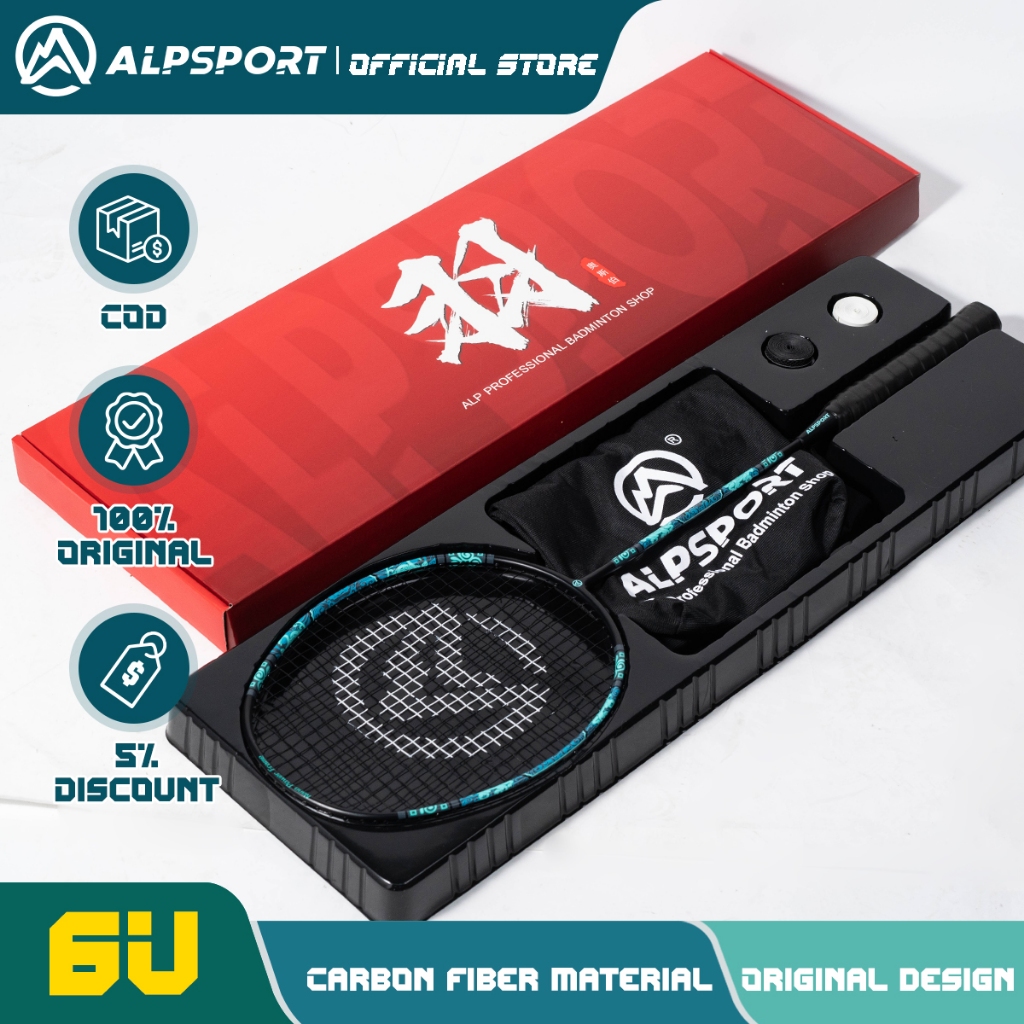 ALPSPORT HQ 6U100%Thiết Kế Nguyên Max 15KG KGVợt Cầu Lông Cân Bằng Đơn ...