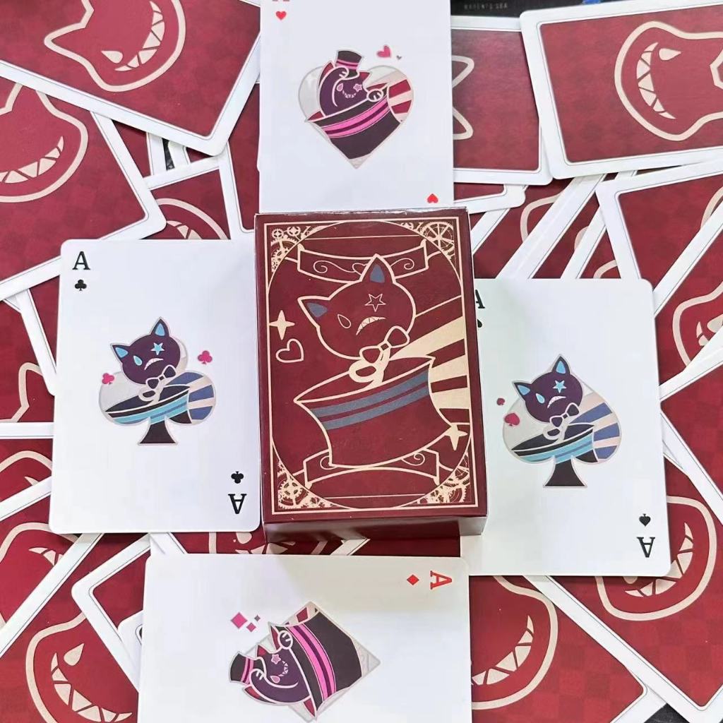Genshin Impact Lyney poker Magic Cards 54 pcs Cosplay Props Fontaine ...