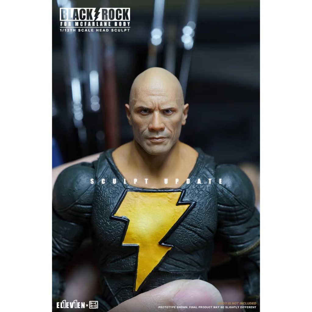 Tỉ Lệ 1: 10 Đen Adam Dwayne Johnson Đầu Khắc Mô Hình Phù Hợp Với 7 Inch McFarlane Nhân Vật Hành ...