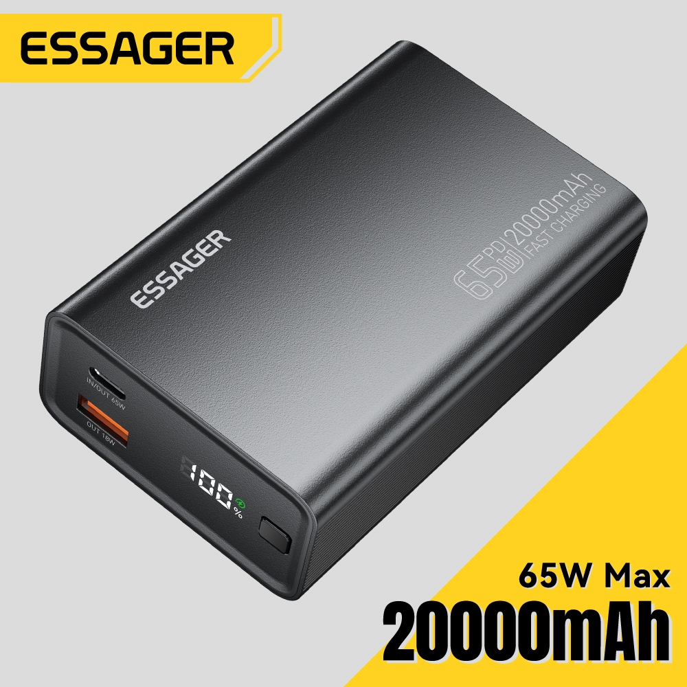 Essager 65W Màn hình kỹ thuật số điện thoại di động 20000mAh Tương ...
