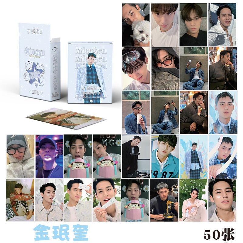 SEVENTEEN Mingyu Flash Laser Photocard Lomo Card | Shopee Việt Nam