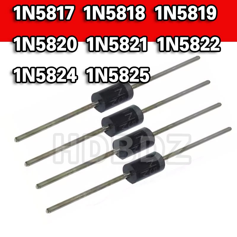 30pcs 1N5817 1N5818 1N5819 1N5820 1N5821 1N5822 1N5824 1N5825 MIC Điốt ...