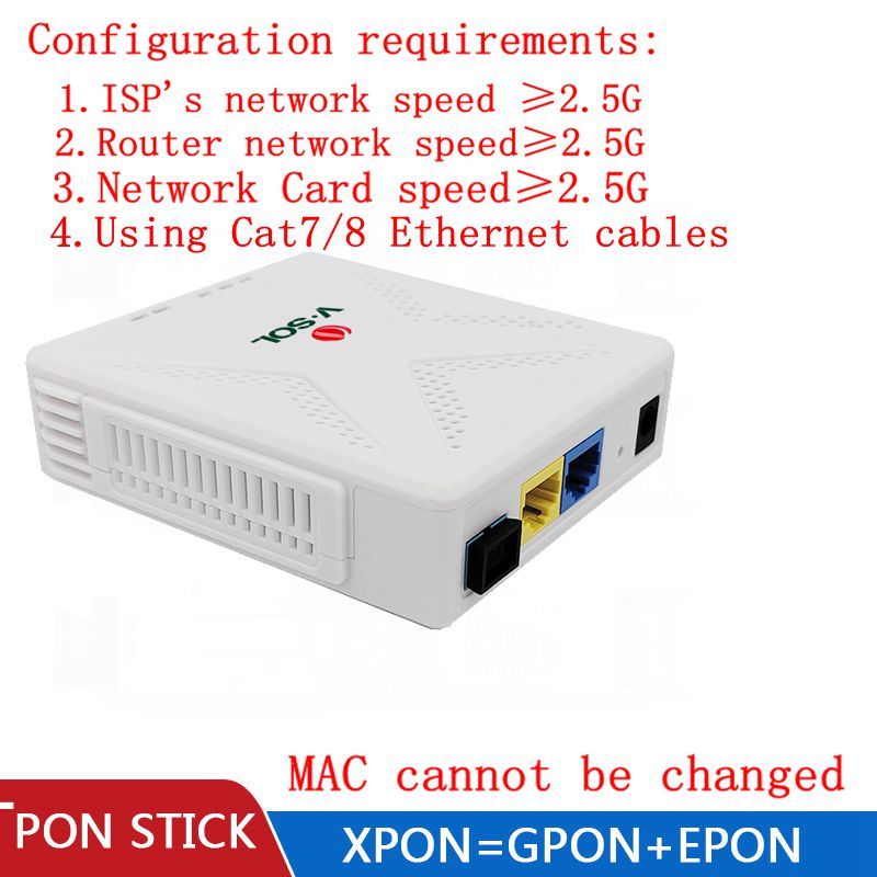 Hoàn toàn mới Vsol V2802RH 2.5G XPON ONT EPON GPON ONU Với pppoe ...