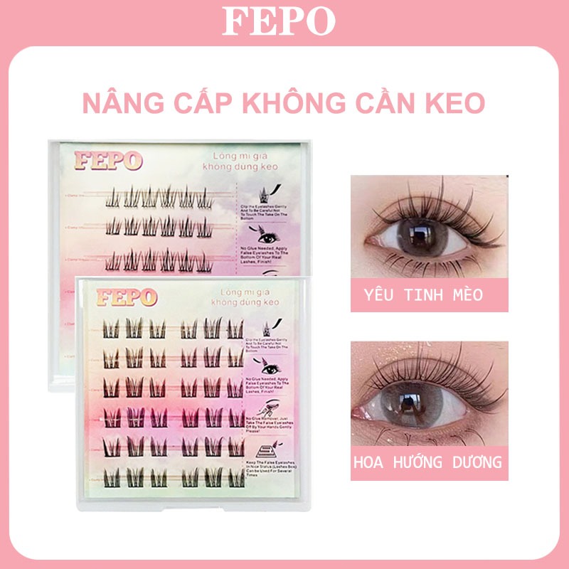 FEPO Lông Mi Giả Tự Dính Không Cần Dùng Keo Tái Sử Dụng Tự Nhiên dành ...