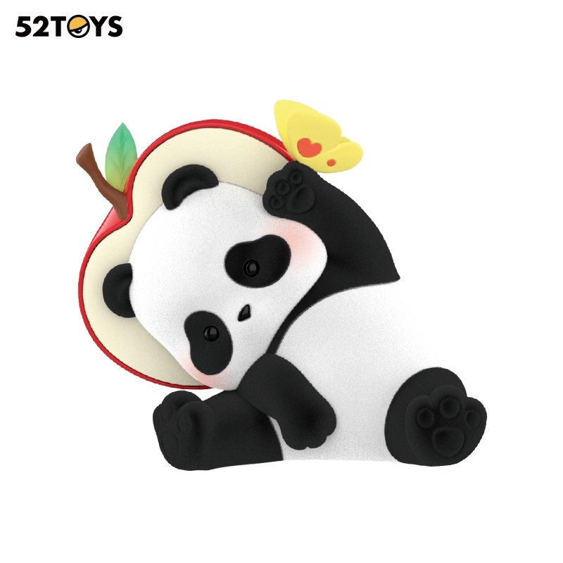 52TOYS Panda Roll Limited Edition Small-minded Panda with Apple Hat ...