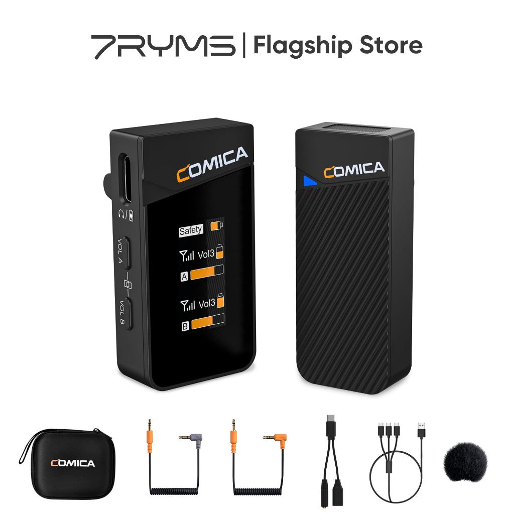 Micro Lavalier không dây Comica Vimo C, Mic ve áo Mini Vimo C1 có khả ...