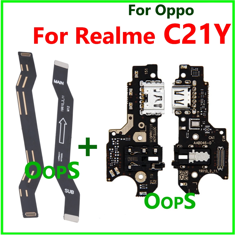 Cho Realme C21Y Điện Thoại USB Sạc Nhanh Ban Cổng Mainboard Bo Mạch Chủ ...