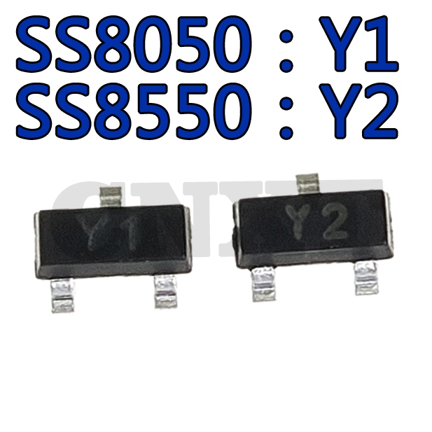 100 chiếc SS8050 Y1 SS8550 Y2 SOT-23 Miếng dán hiện tại cao Triode | Shopee Việt Nam