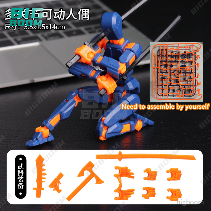 Lucky 13 Kit Mô hình đồ chơi robot Figure DUMMY 13 in 3D khớp linh hoạt ...