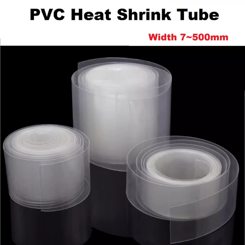 Clear PVC Heat Shrink Tube Ống co nhiệt PVC trong suốt Chiều rộng 7 ...