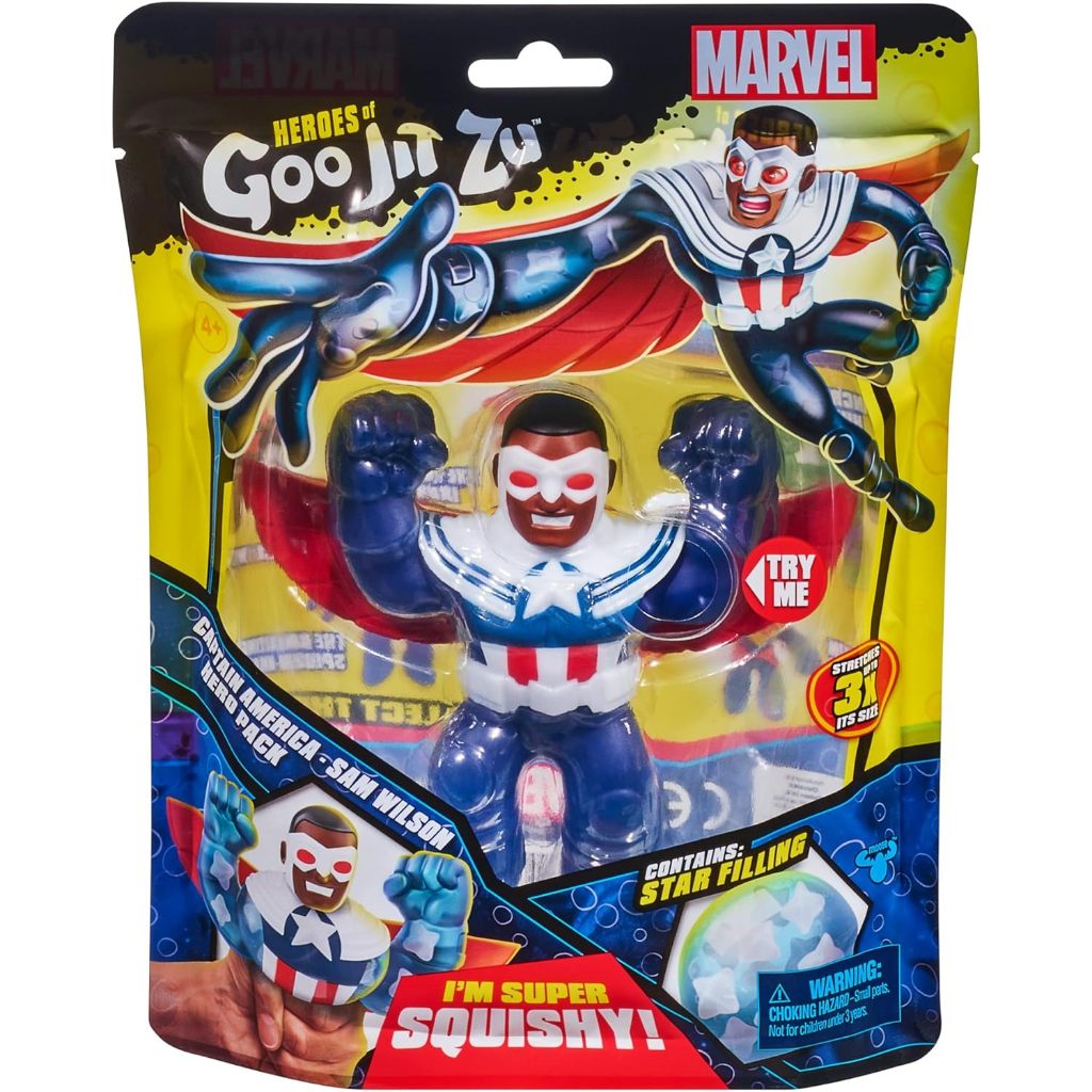 Gói anh hùng của Goo Jit Zu Marvel Hero. Captain America - Sam Wilson ...