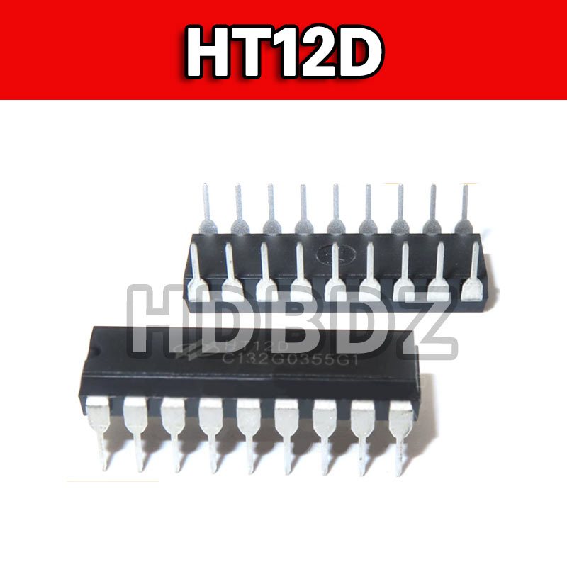 HT12E HT12D Chip thiết bị nhận máy phát hồng ngoại MCU Bộ giải mã điều ...
