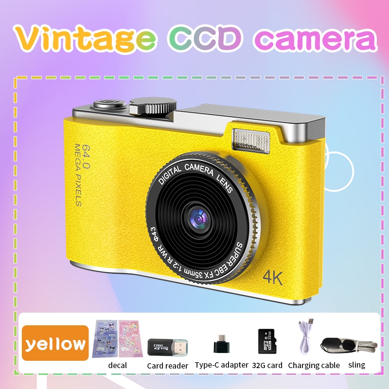 Yjs LK-003 Mới Phong Cách CCD Thời Trang Retro Trẻ Em Camera, HD Sinh Viên Trẻ Em Máy Ảnh Kỹ ...