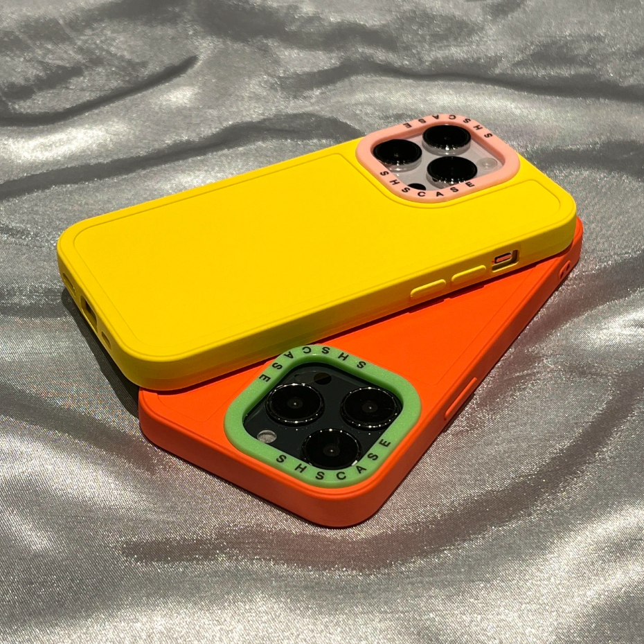 【TPU soft case/Yellow】Ốp lưng compatible for iPhone 7 8 plus x xr xs ...