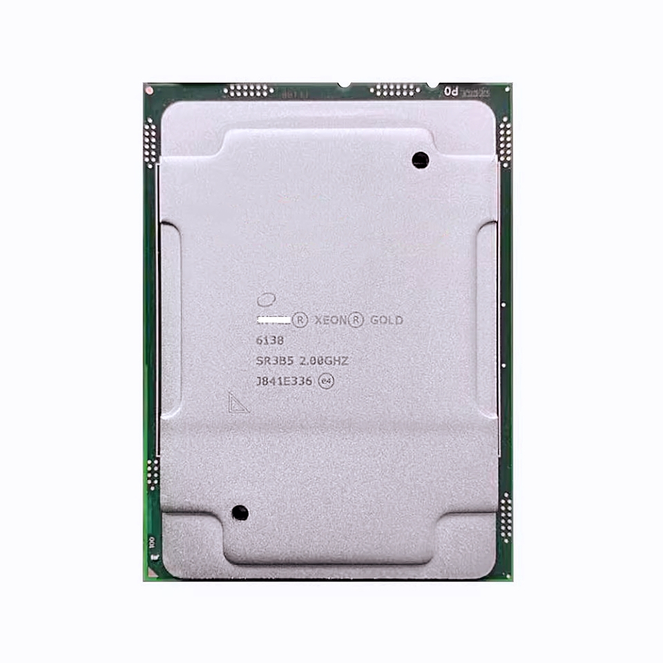 YZX Xeon Gold 6138 SR3B5 Gold6138 6138CPU Bộ xử lý 27.5MB Cache 2.00GHz ...