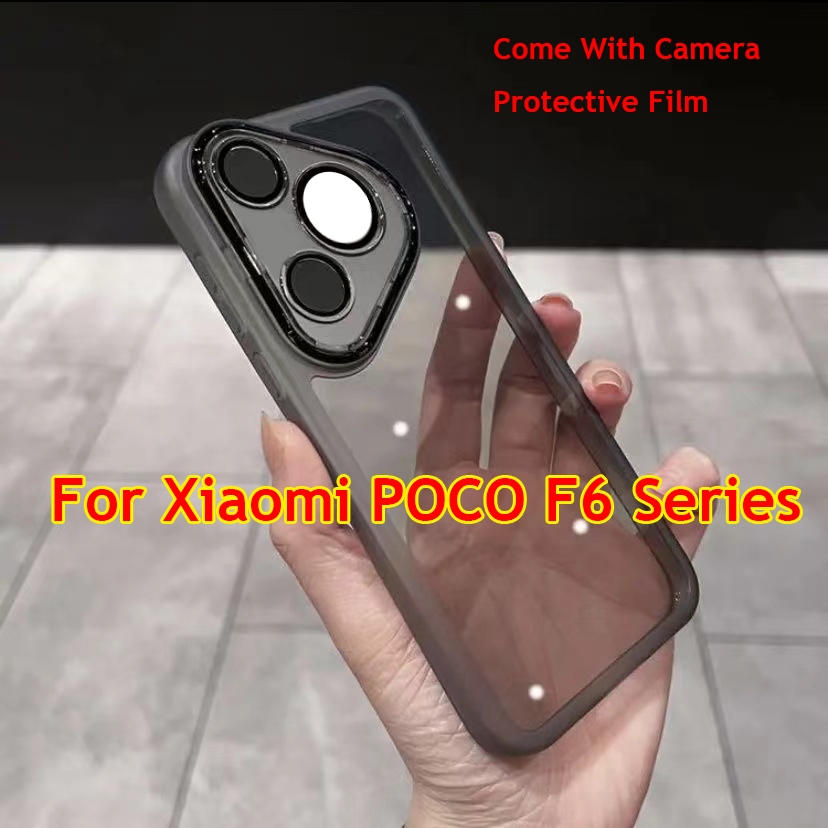 Xiaomi POCO F6 Pro XiaomiPOCOF6 POCOF6Pro F6Pro F6Pro F 6 Ốp Chống Sốc Trong Suốt Có Phim Bảo Vệ ...