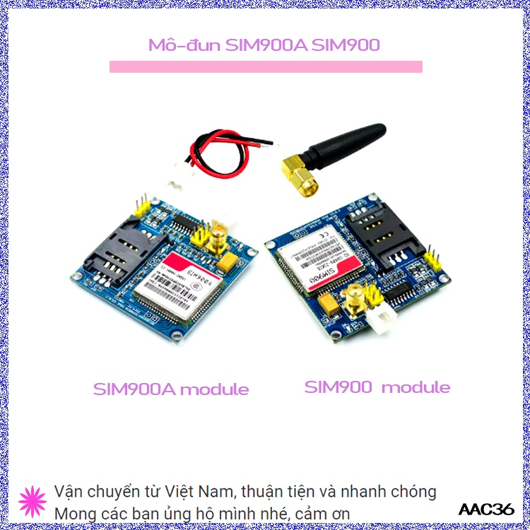 Mô-đun truyền tín hiệu Sim900A Sim900 V4.0 chất lượng cao Mini SIM800C 2.4 GHz USB sang GSM ...