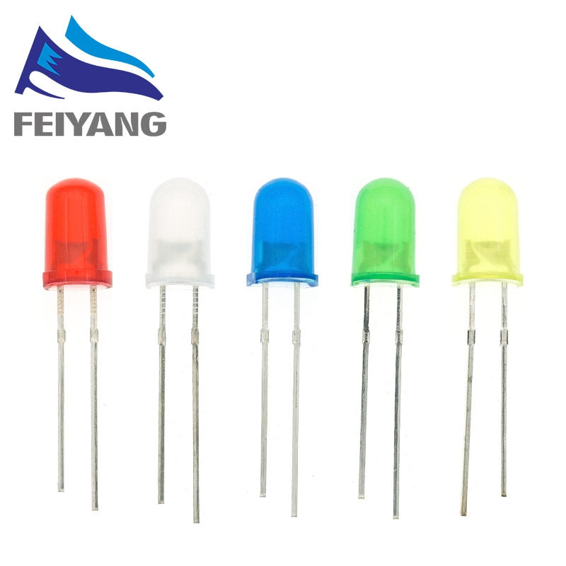 1000 CÁI 5mm Đèn LED Phát Sáng Diode Đỏ Xanh Xanh Trắng Vàng RGB Độ ...