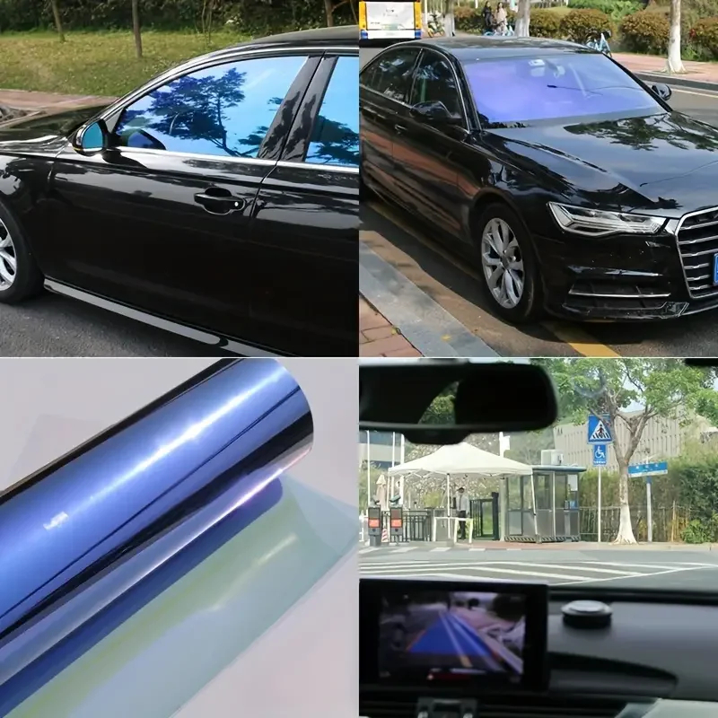 [Chiều rộng 100cm] Màu xanh tím Chameleon Window Tint Màu xanh nhạt ...
