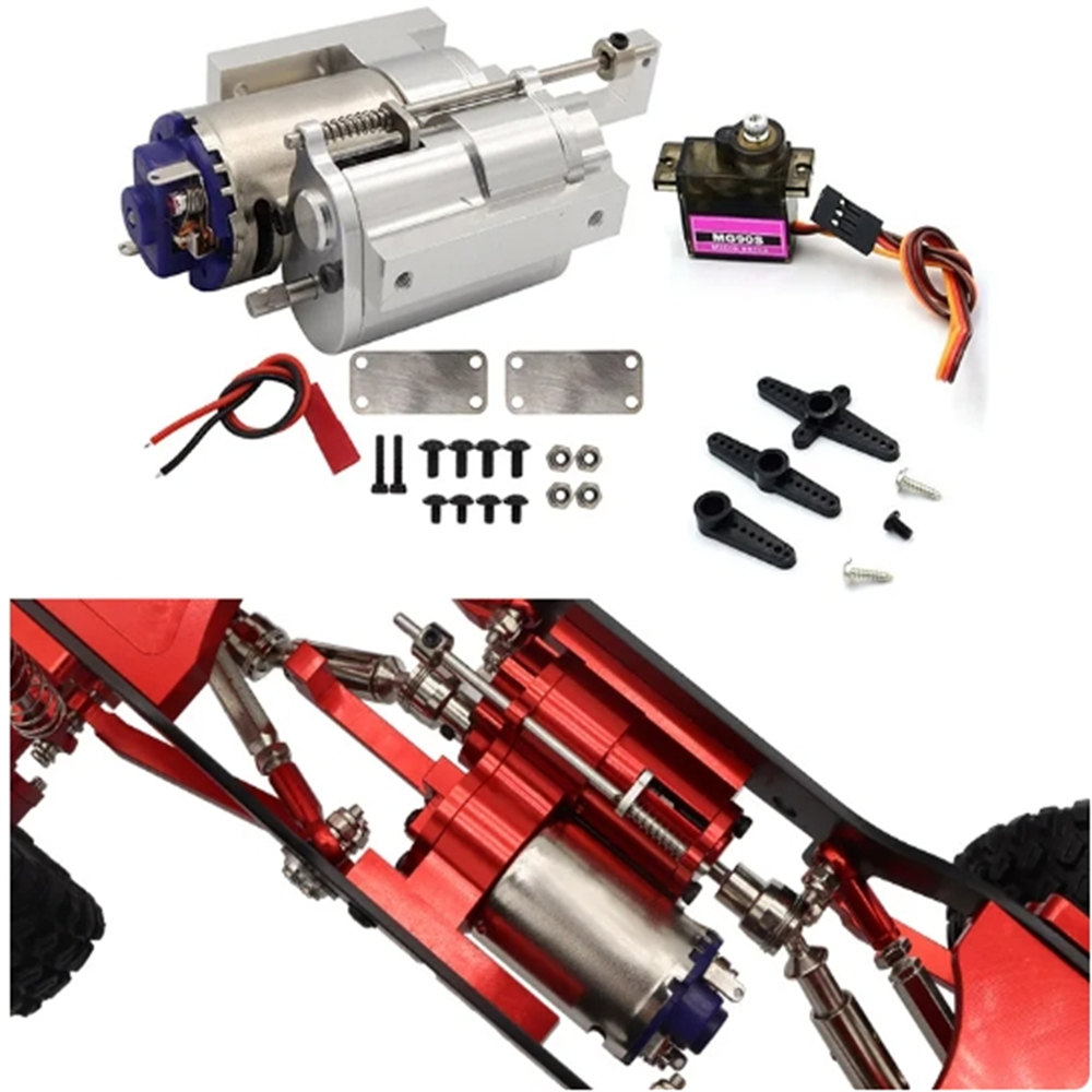 Ba Thế Hệ Full Kim Loại 2 Tốc Độ Hộp Số Truyền Động Với Servo Cho WPL B1 B14 B24 C14 C24 MN D90 ...