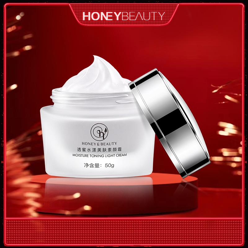 Kem tăng cường tông màu da HoneyBeauty 30g Kem trang điểm lười Kem che khuyết điểm dưỡng ẩm ...