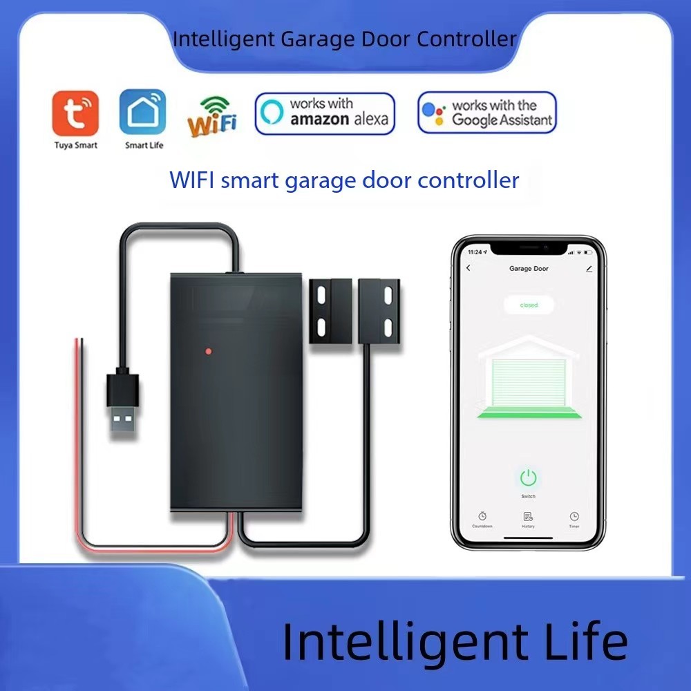 Tuya WiFi Switch Bộ điều khiển mở cửa nhà để xe thông minh Hoạt động ...