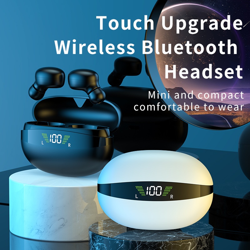 Tai nghe không dây TWS E233 chính hãng có micrô Điều khiển cảm ứng Tai ...