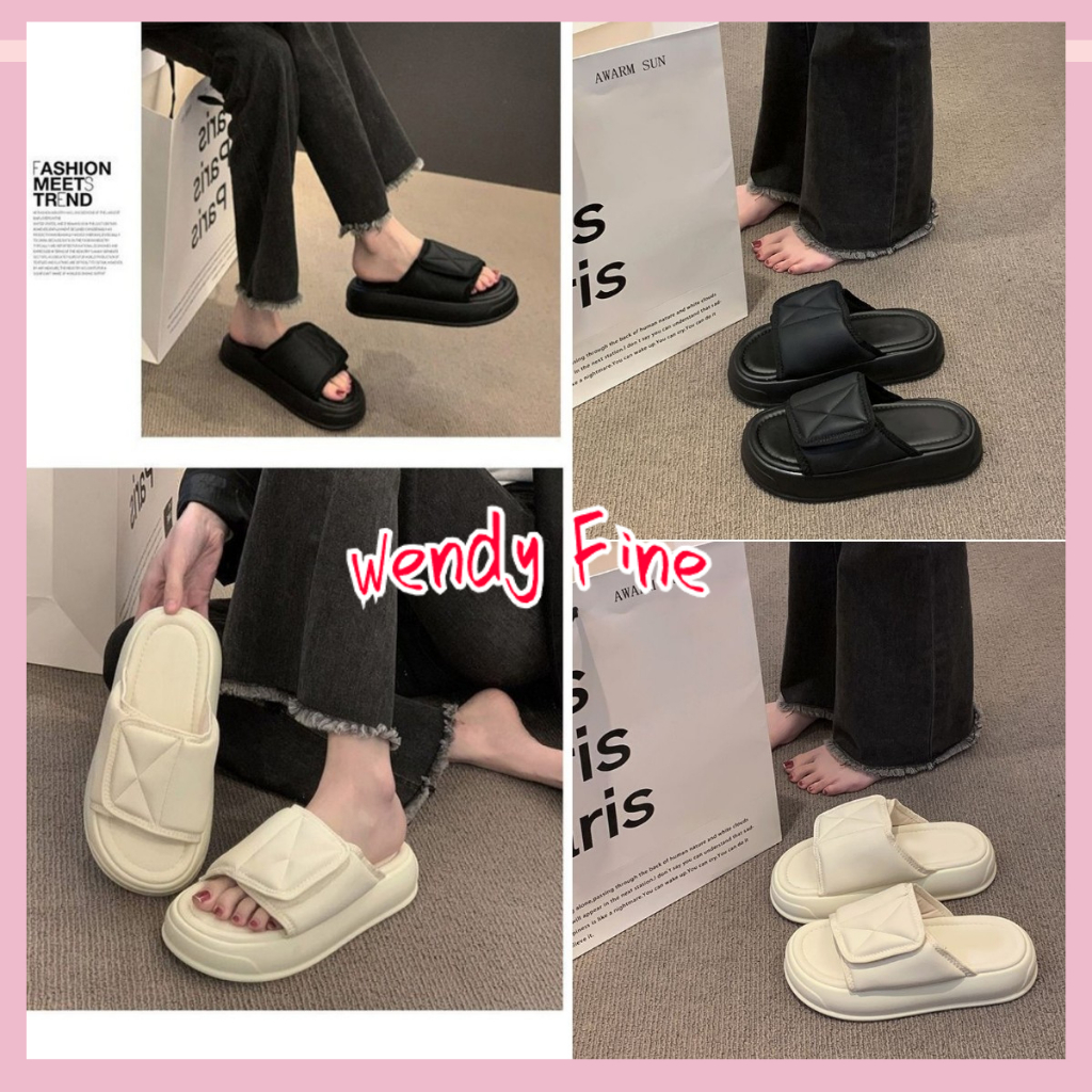 Wendy Fine Dép sandal nữ Hở Ngón Đế Dày Có Quai Cài 2024NEW Mùa hè Kiểu ...