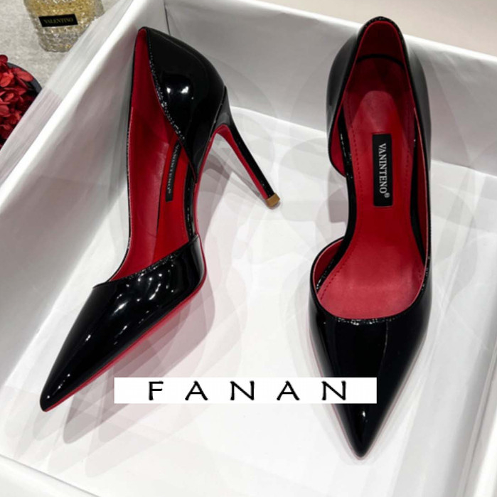 FANAN Giày Cao Gót giày búp bê giày nữ Mary jane Giày Lười Da Thời ...