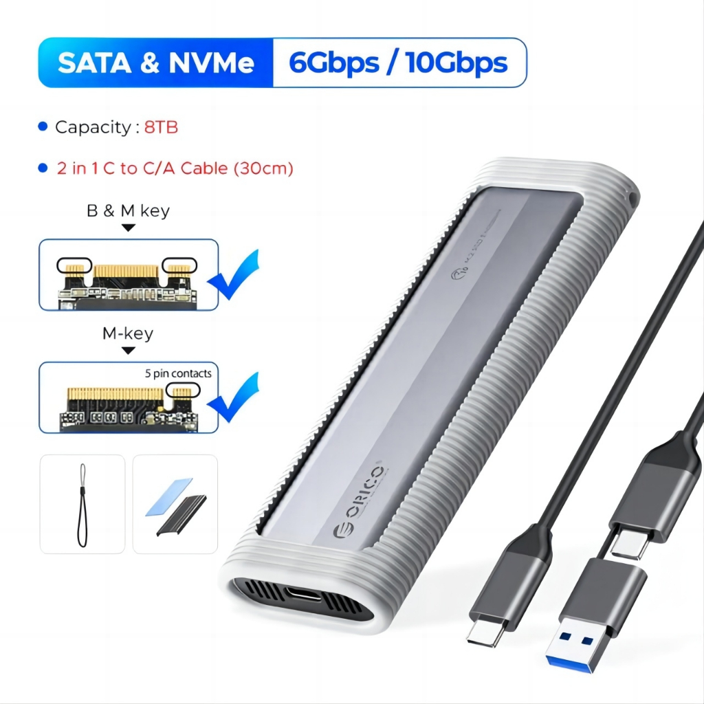 ORICO M.2 NVME SSD Case Suppot 8TB SSD | Shopee Việt Nam