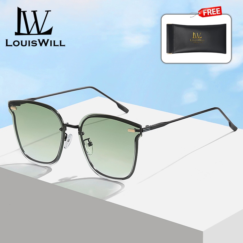 Louiswill Nữ Kính Mát Thời Trang Mùa Hè Kính Mát UV385 Bảo Vệ Kính Mát Không Khung Màu Gradient ...