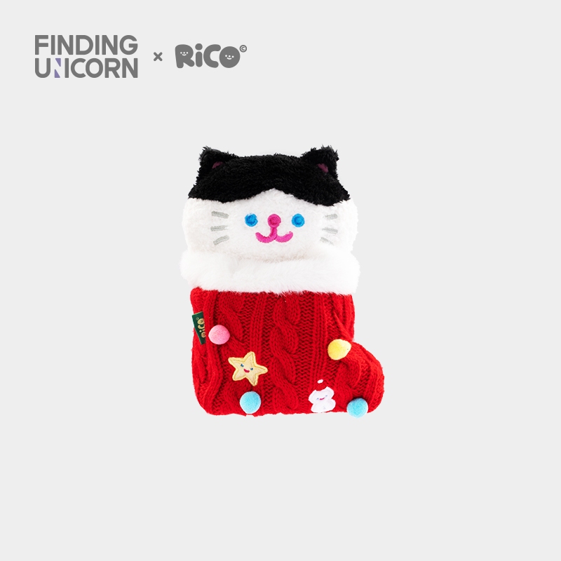 FINDING UNICORN RiCO Christmas Stocking Cat Plush Doll | Shopee Việt Nam