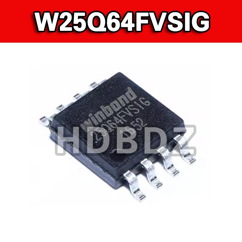 5pcs W25Q64 W25Q64FVSIG W25Q64FWSIG W25Q64FVSIQ W25Q64JVSIQ SOP-8 8M FLASHChip nhớ CI SMD 25Q64 ...
