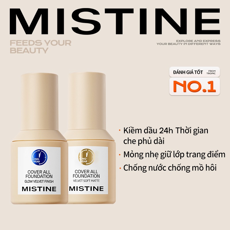 kem nền Mistine kem lót 30g 36H Kiềm dầu không trôi | Shopee Việt Nam