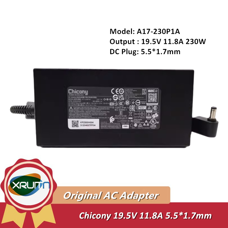 A17-230p1a Chính Hãng Chicony 19.5V 11.8A 230W Laptop AC Adapter Sạc ...