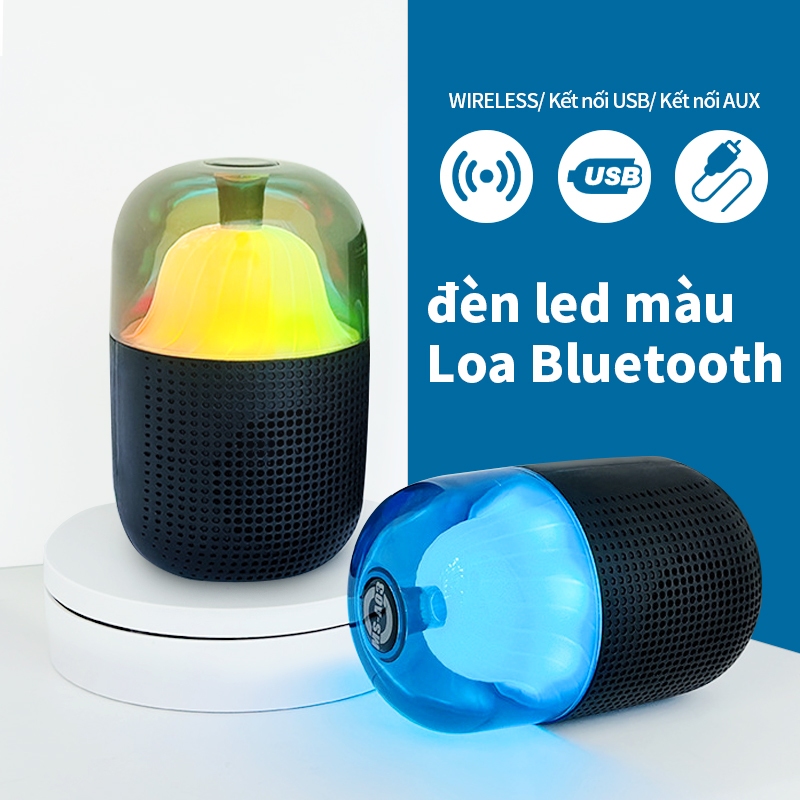 SANSUI Loa Bluetooth Mini, Loa nhạc Gedi-G MS-A03, có đèn Led RGB bắt mắt, Bảo hành 12 tháng ...