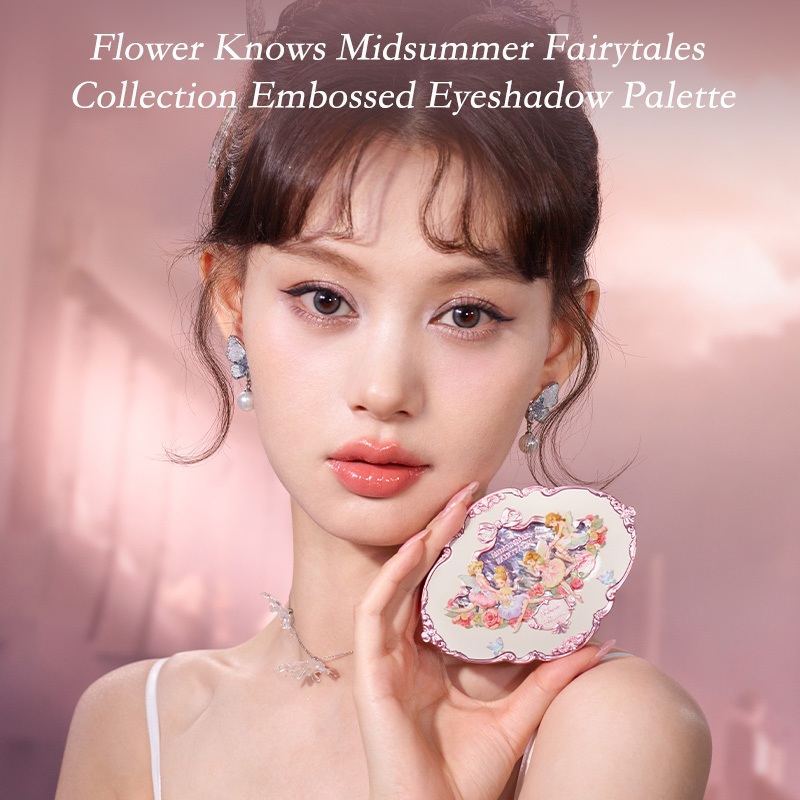 Flower Knows Midsummer Fairytales Collection Bảng phấn mắt năm màu nổi ...