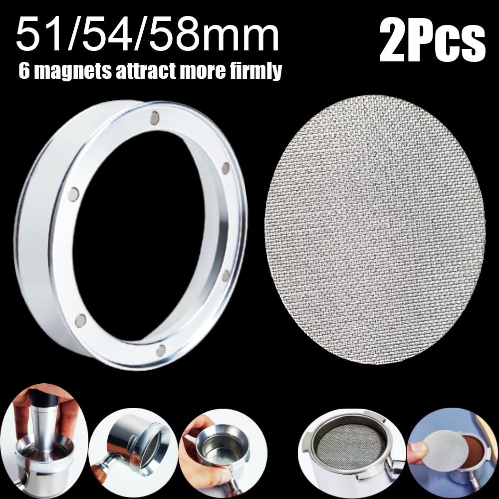 2 Phễu định lượng 51 / 54 / 58mm có màn hình Puck, Nhẫn định lượng cà ...